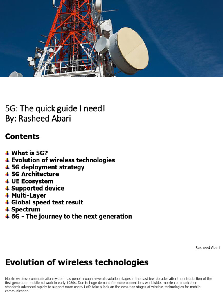 5G The Quick Guide I Need | PDF | 3 G | 4 G