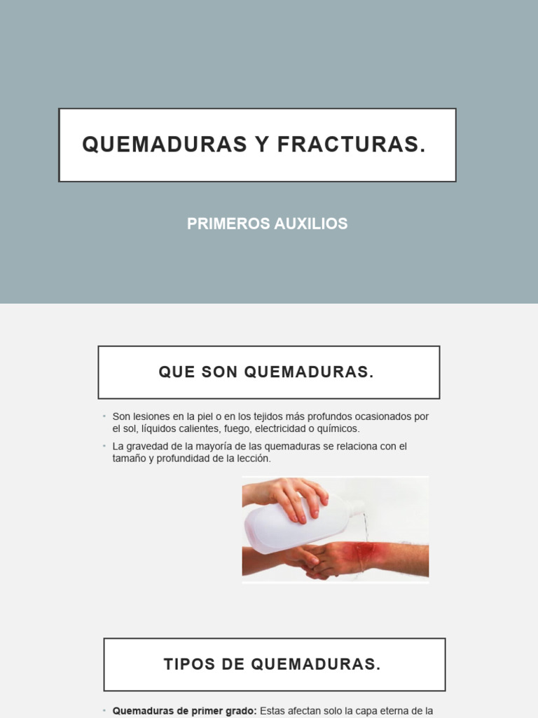 Primeros Auxilios Diapositiva ? | PDF | Quemar | Primeros auxilios