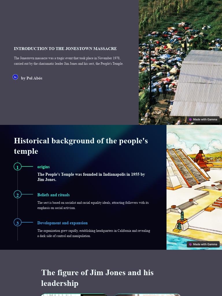 Jonestown Massacre: A Tragic Legacy | PDF