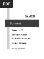 As Level Business (9609) - Complete Notes | PDF