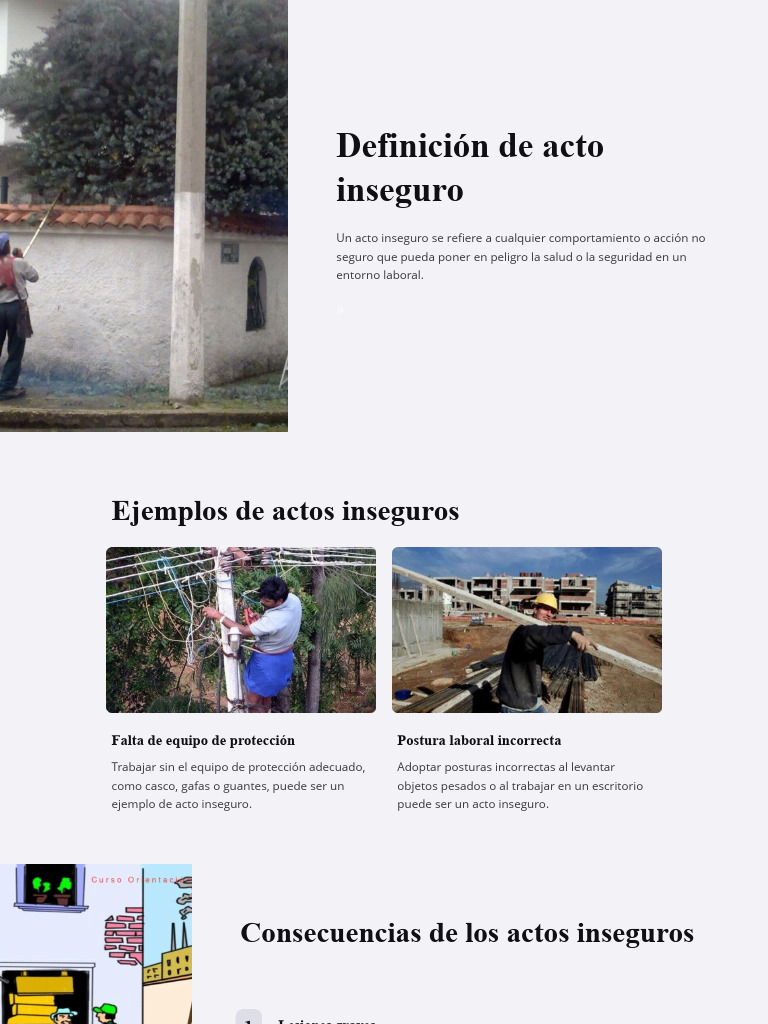 Acto y Condicion Inseguro | PDF