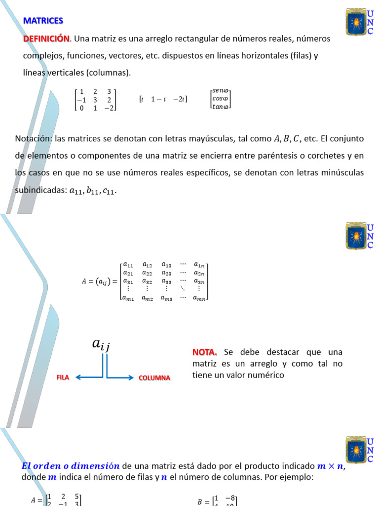 Módulo III. 1 Matrices 2023 | PDF