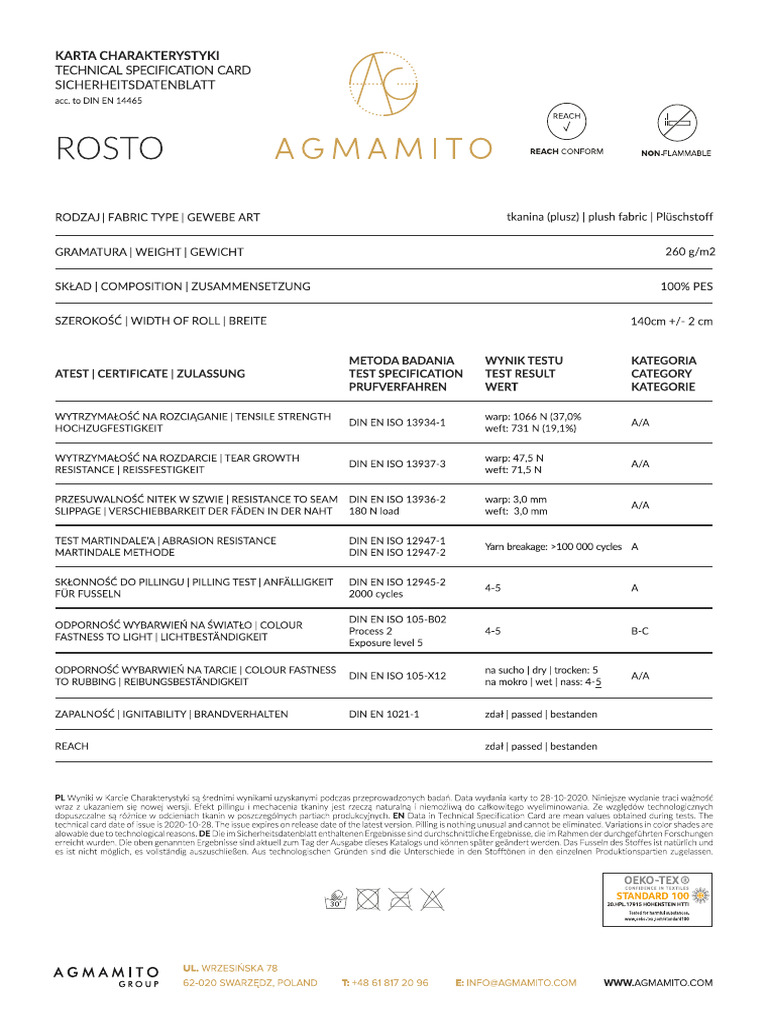 Rosto Karta Charakterystyki Pdf