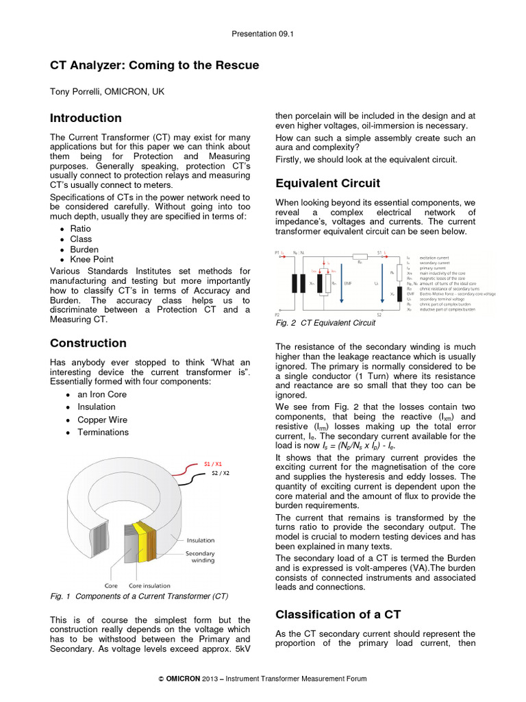 CT Analyzer Coming To The Rescue Paper ITMF 2013 Porrelli ENU | PDF ...