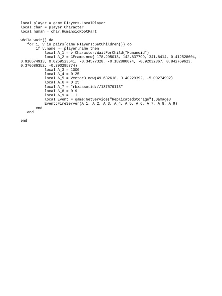A Bizarre Journey Infinite Damage Script | PDF | Teaching Methods ...