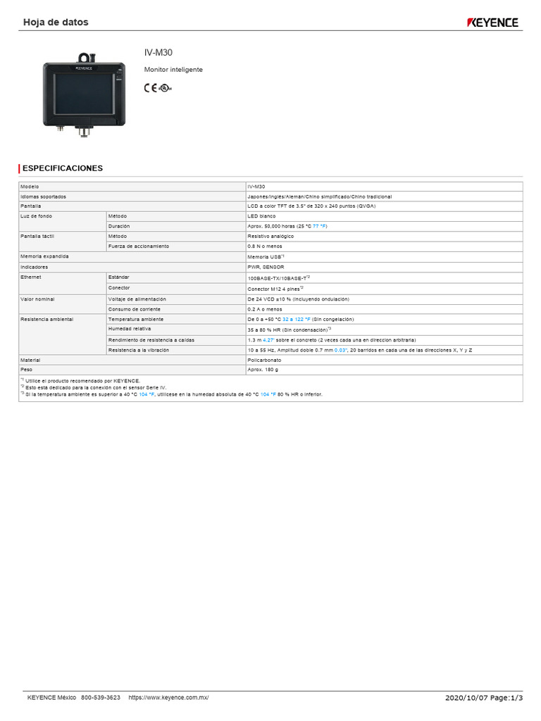 IV-M30 Datasheet | PDF | Hardware de la computadora | Electricidad