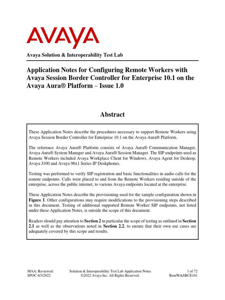 Rem WRK SBCE101 | PDF | Session Initiation Protocol | Public Key Certificate