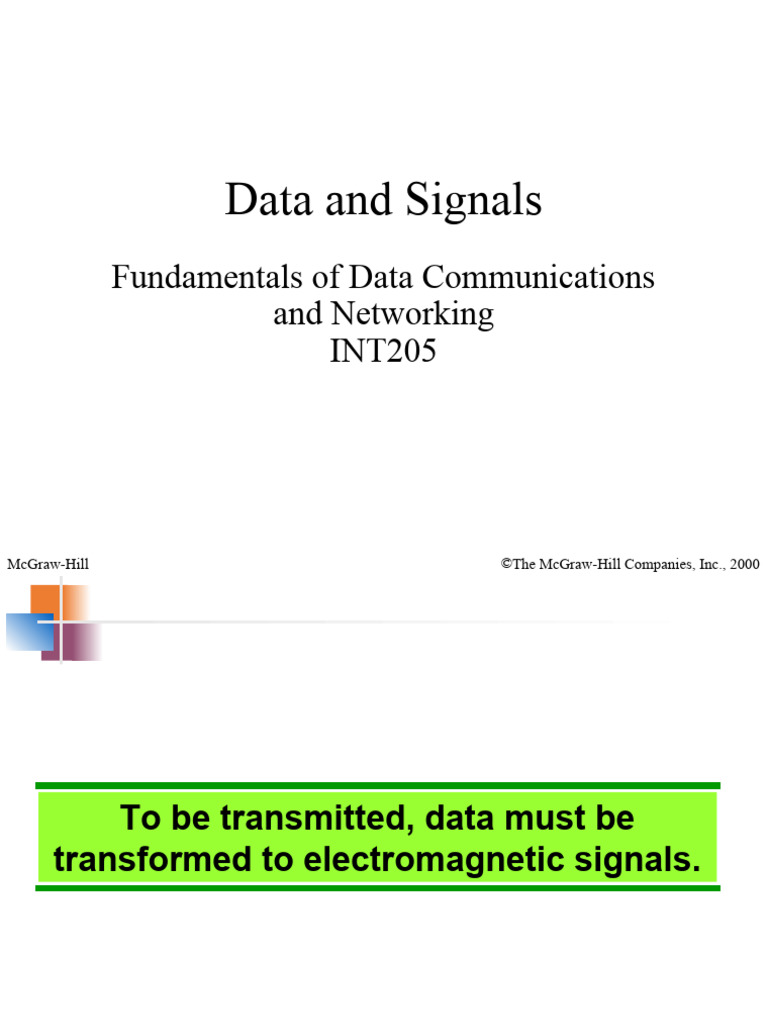 4 Data and Signals | PDF