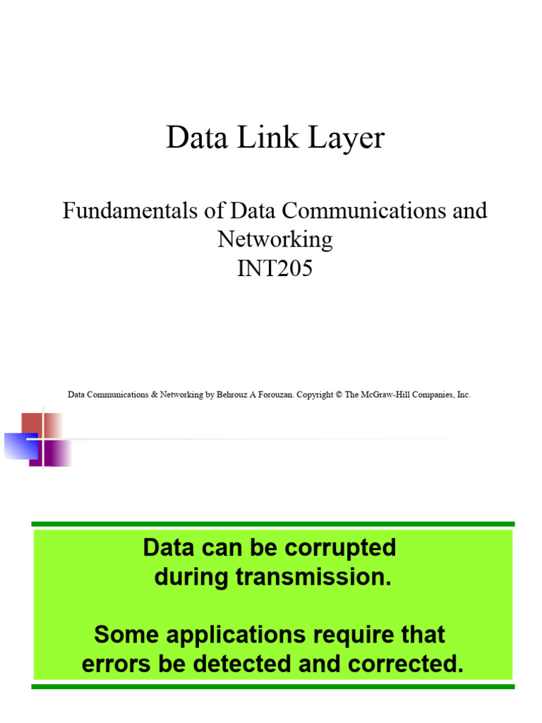 5 7 Data Link Layer Pdf Internet Architecture Computer Architecture 