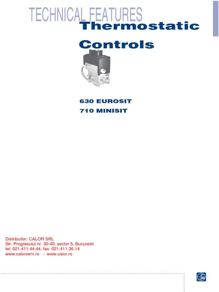 Electrovalve Sit 630 - Carte Tehnica | PDF | Thermocouple | Thermostat