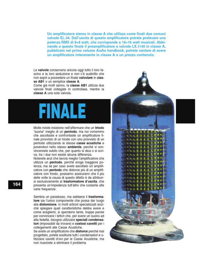 Finale Stereo Con Due El34 PP | PDF