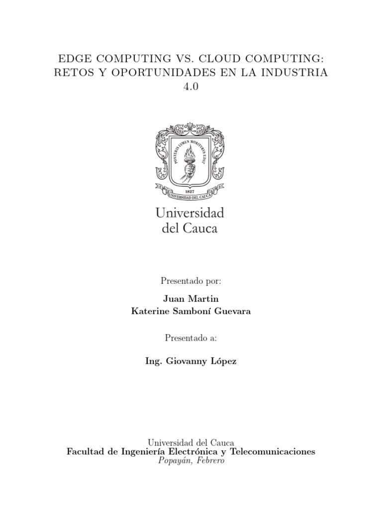 Edge Computing Vs Cloud Computing Challenges and Opportunities in Industry 4 0 | PDF