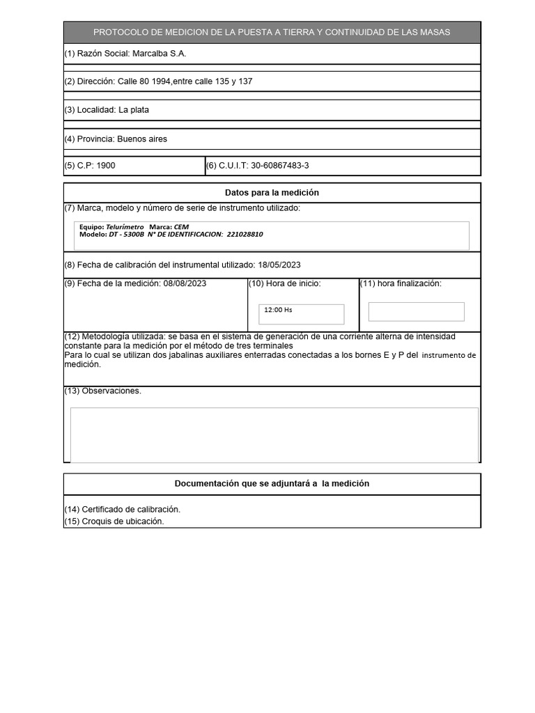 Protocolo PAT para Rellenar | PDF