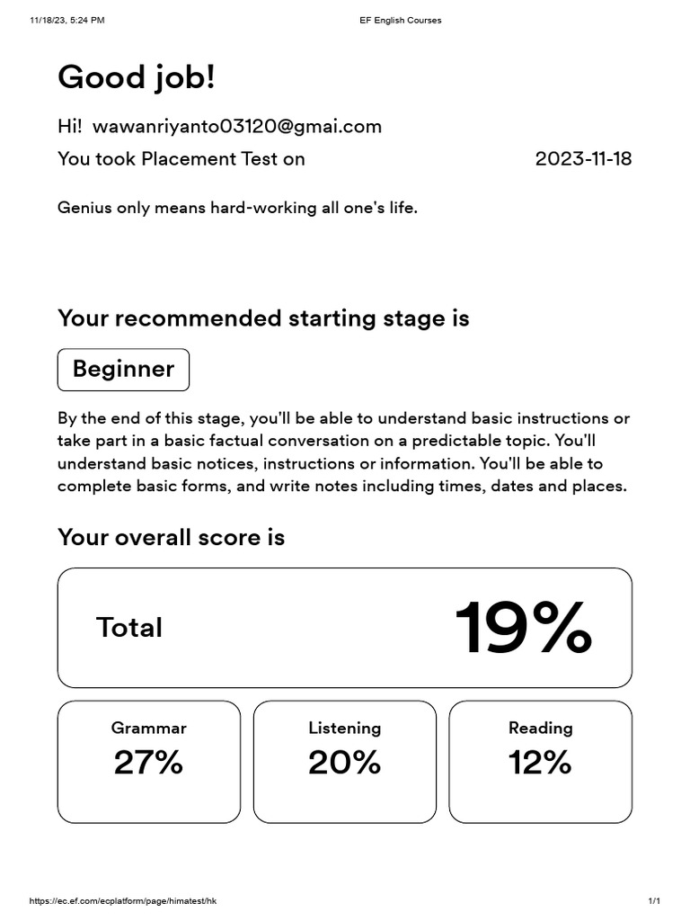 EF English Courses | PDF