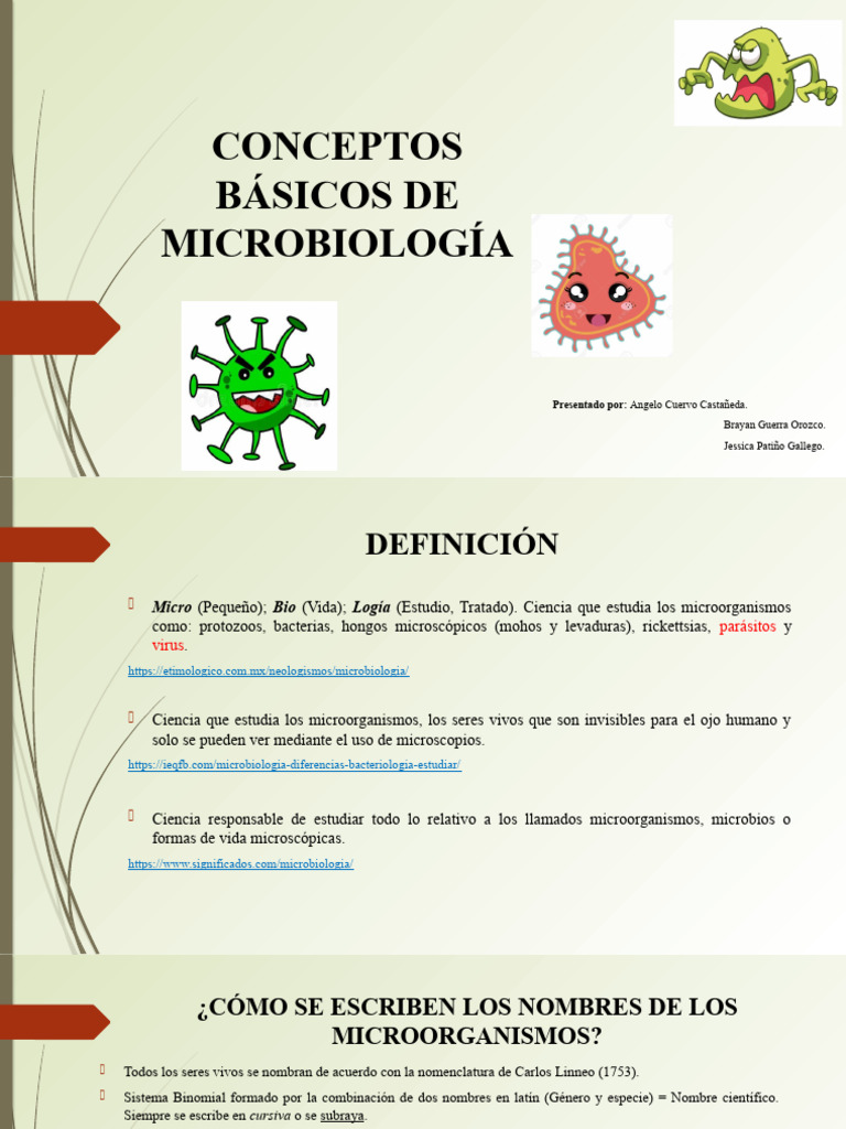 Conceptos Básicos de Microbiología | PDF | Microbiología | Microorganismo