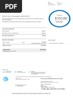 Att Bill | PDF | Cheque | At&T