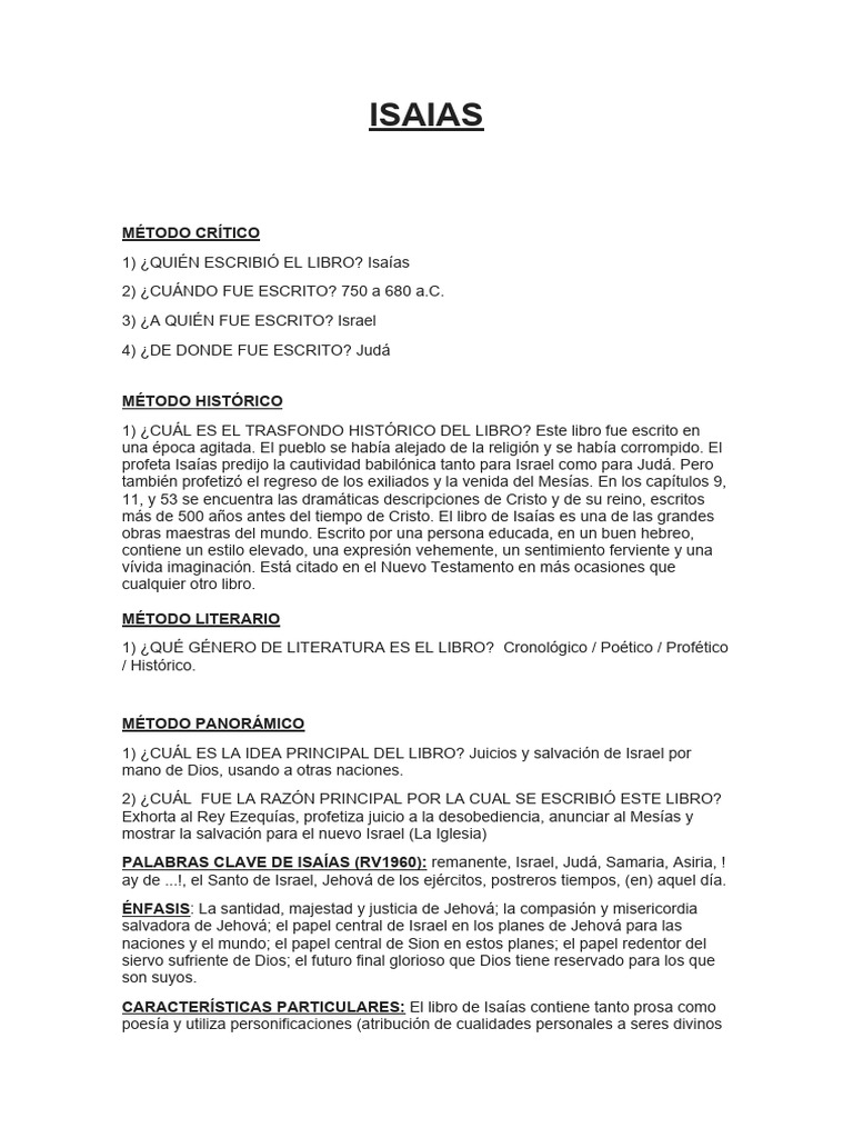 Libro de Isaias | PDF | Libro de Isaías | Jesús
