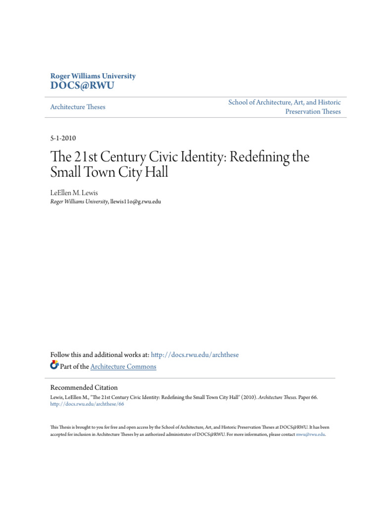 21st Century Civic Identity | Download Free PDF | Baltimore And Ohio ...