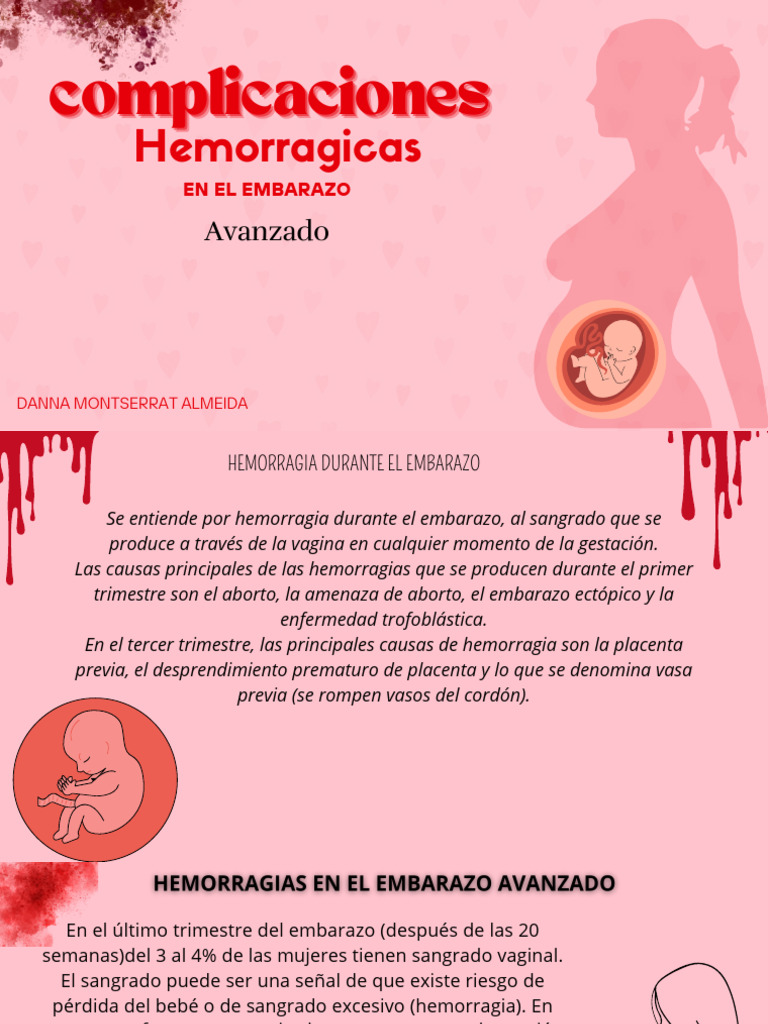 Hemorragia en El Embarazo Avanzado | PDF | El embarazo | Placenta