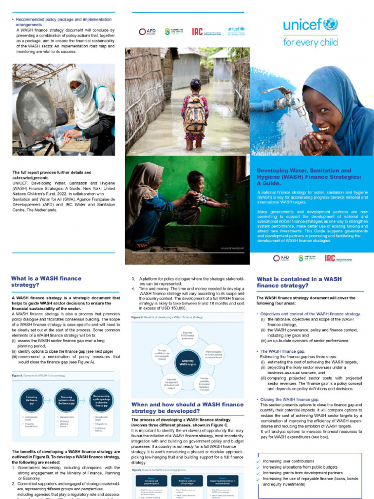 UNICEF WASH Guide Foldable Brochure | PDF