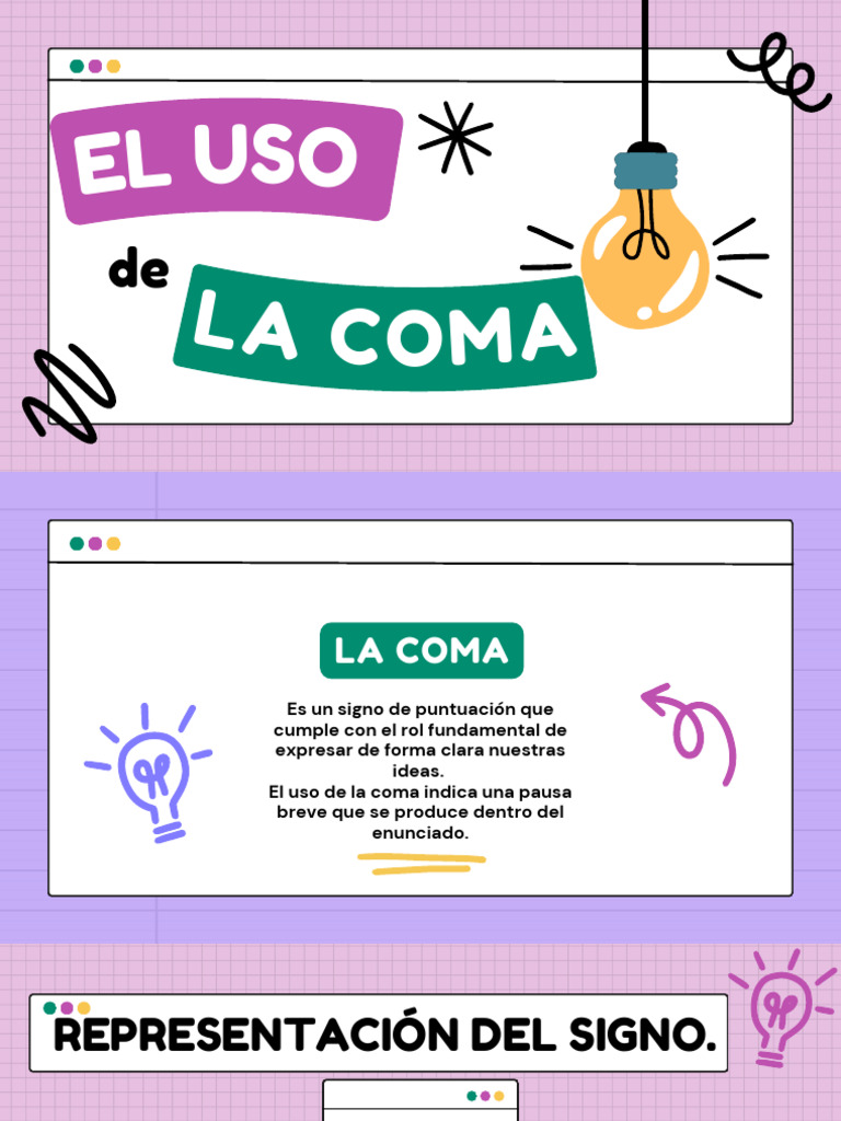 El Uso de La Coma | PDF