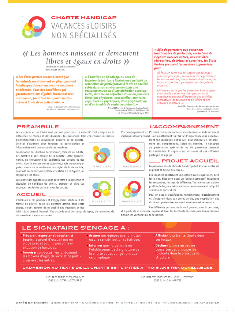 Charte HANDICAP - JPA | PDF