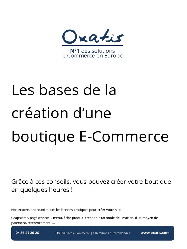 Les Bases de La Création D'une Boutique E-Commerce (PDFDrive) | PDF