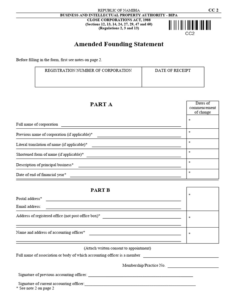 1596530766wpdm - CC2 Amended Founding Statement | PDF