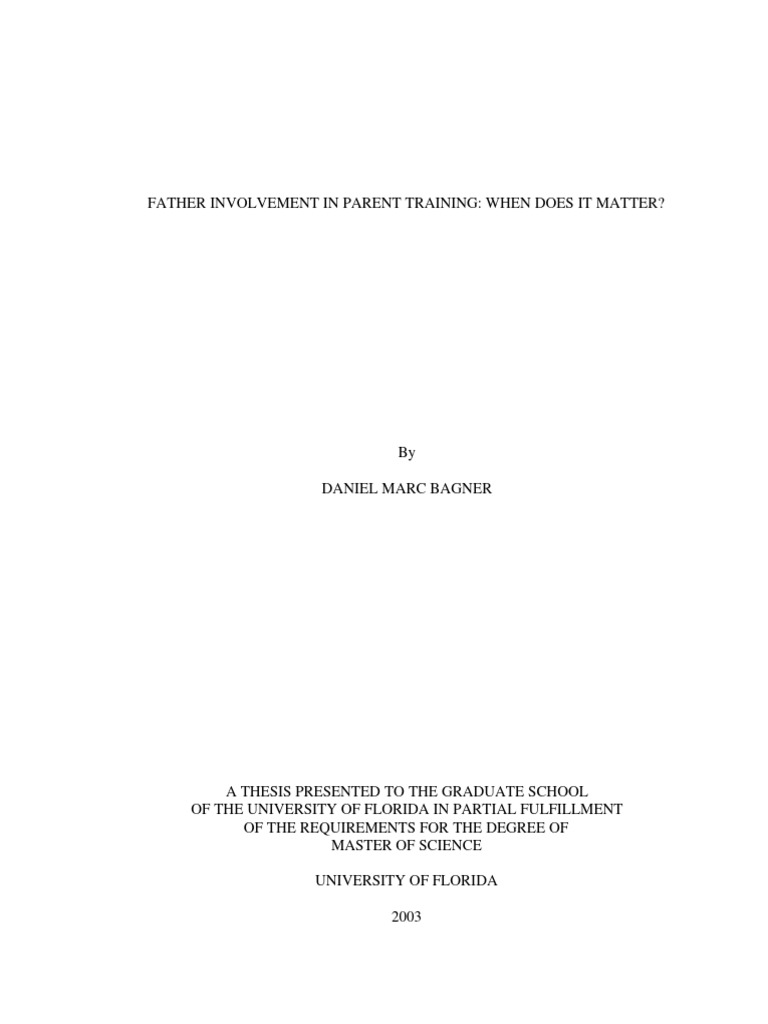 Bagner 2003 | PDF | Behavioural Sciences | Mental Health