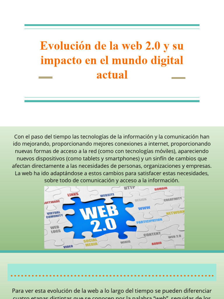 Evolución de La Web 2.0 y Su Impacto en El Mundo Digital Actual | PDF | Blog | web 2.0
