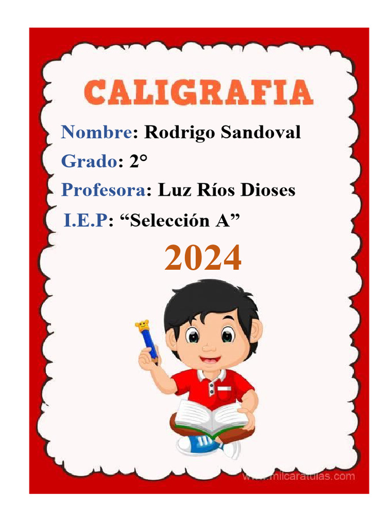 Caratula Caligrafia | PDF