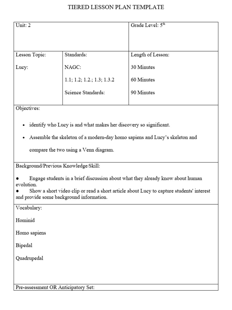 Lucy: Understanding Human Evolution | PDF