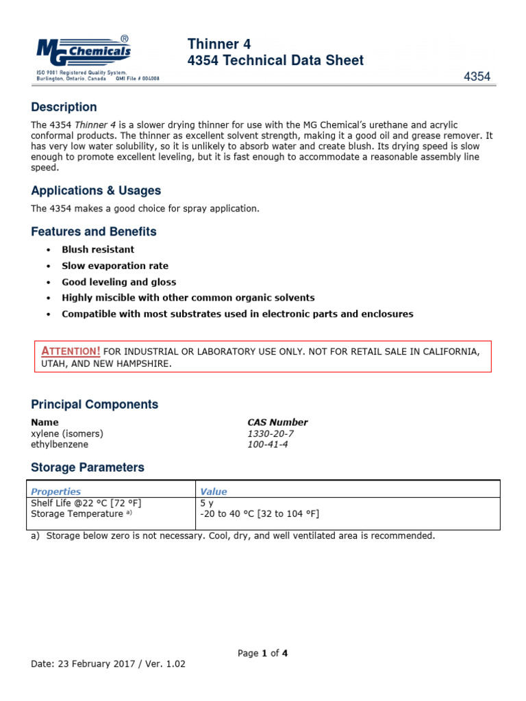 Tds 4354 L | PDF | Materials | Applied And Interdisciplinary Physics