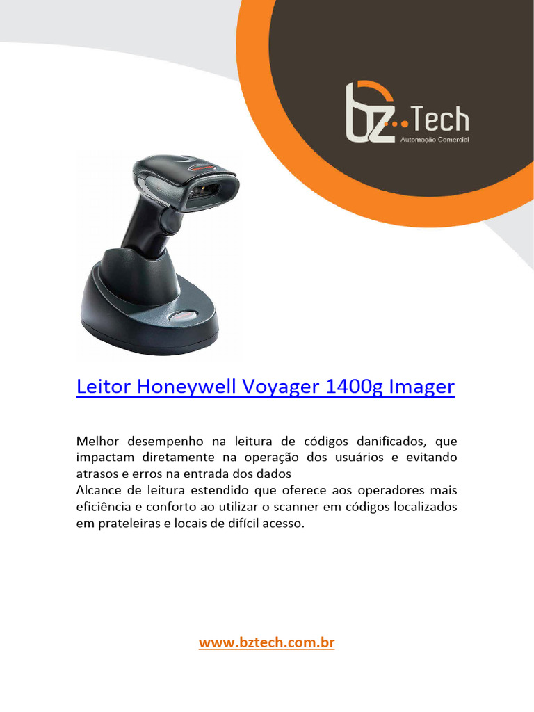 Manual-Honeywell-1470g - Leitor Com Fio | PDF