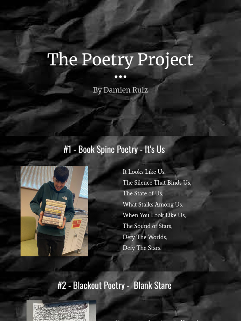 Damien Ruiz - Poetry Project Pres | PDF