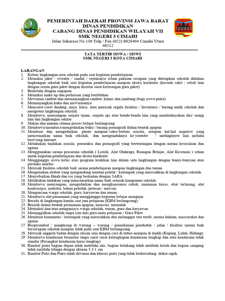 Tata Tertib 2024 | PDF