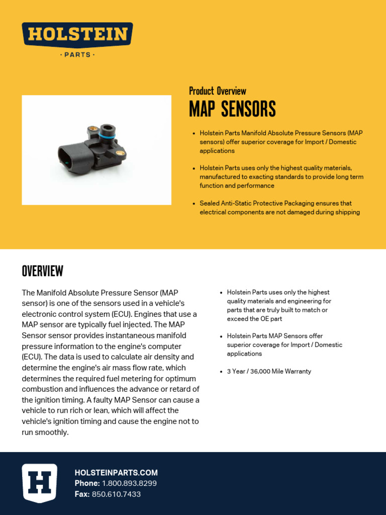 Holstein Map Sensors | PDF | Physical Sciences | Systems Engineering