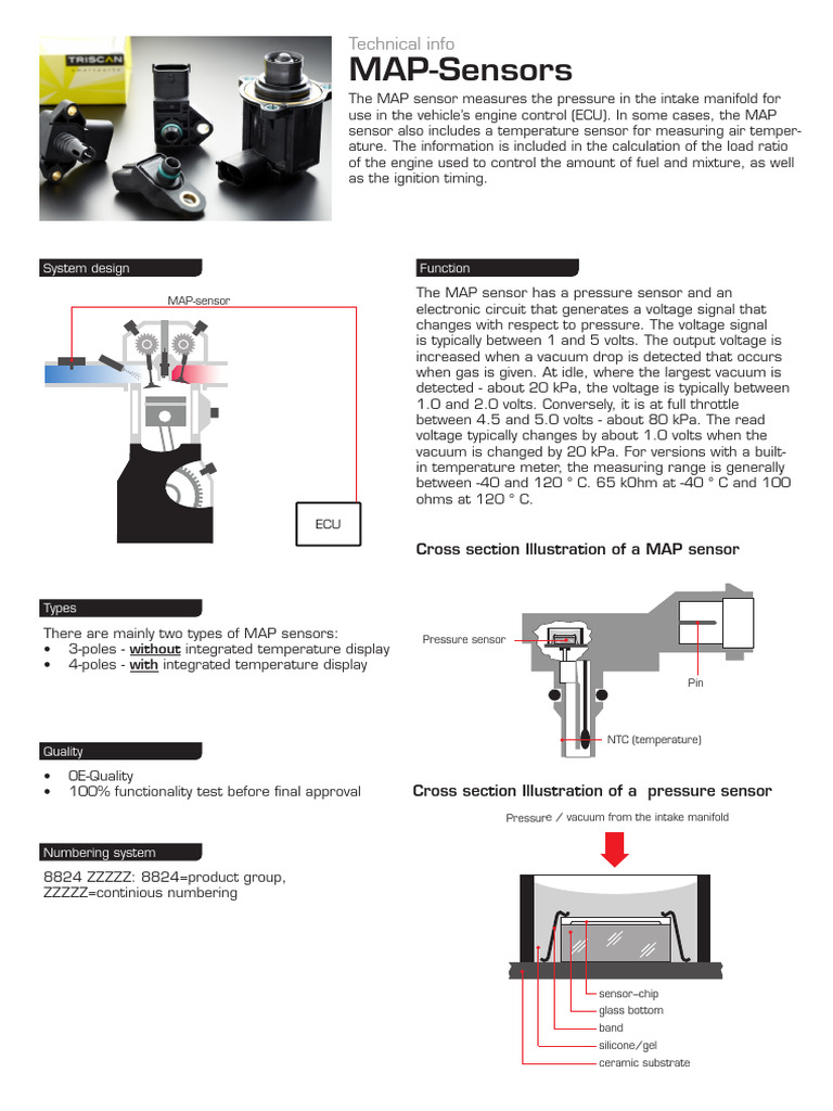 Triscan Tech 8824 Map-Sensors GB | PDF | Propulsion | Physical Quantities
