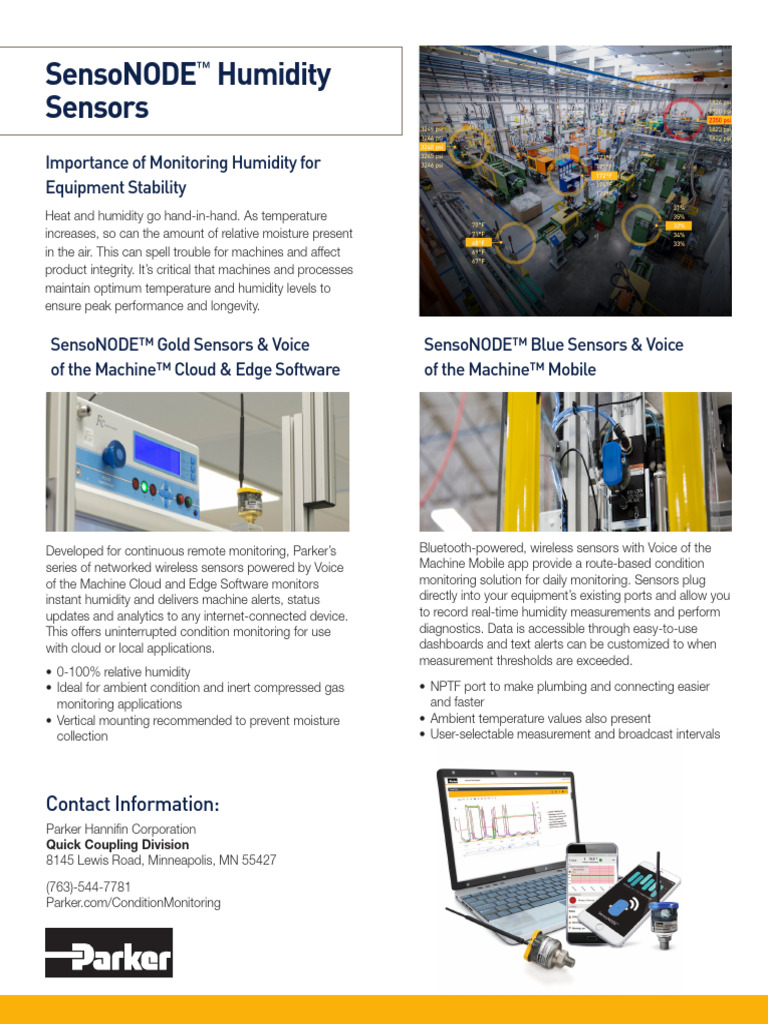SensoNODE Humidity Sensor Bulletin | PDF