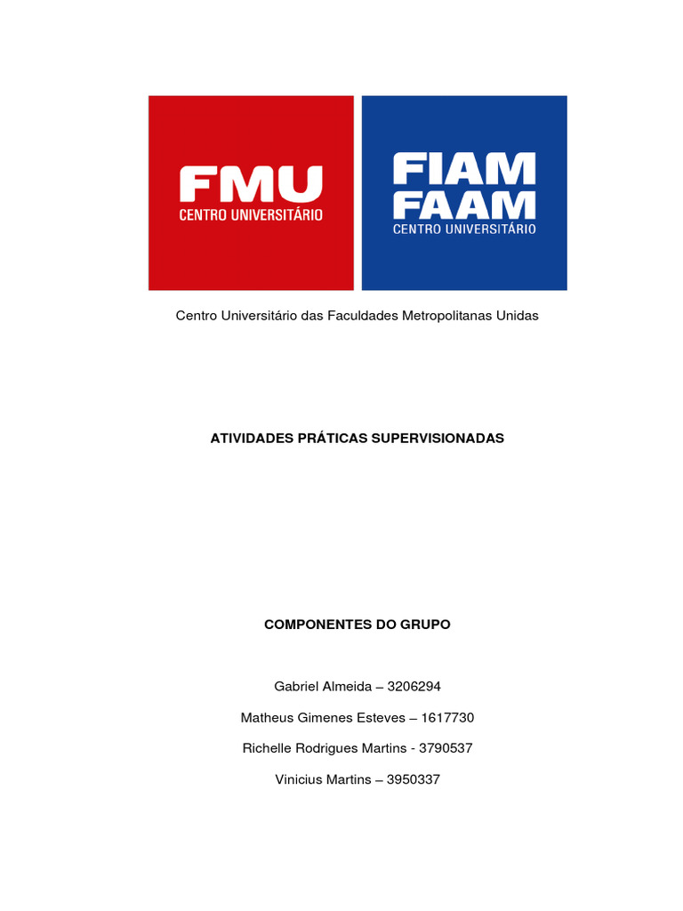 Fmu - Estatistica e Probabilidade | PDF