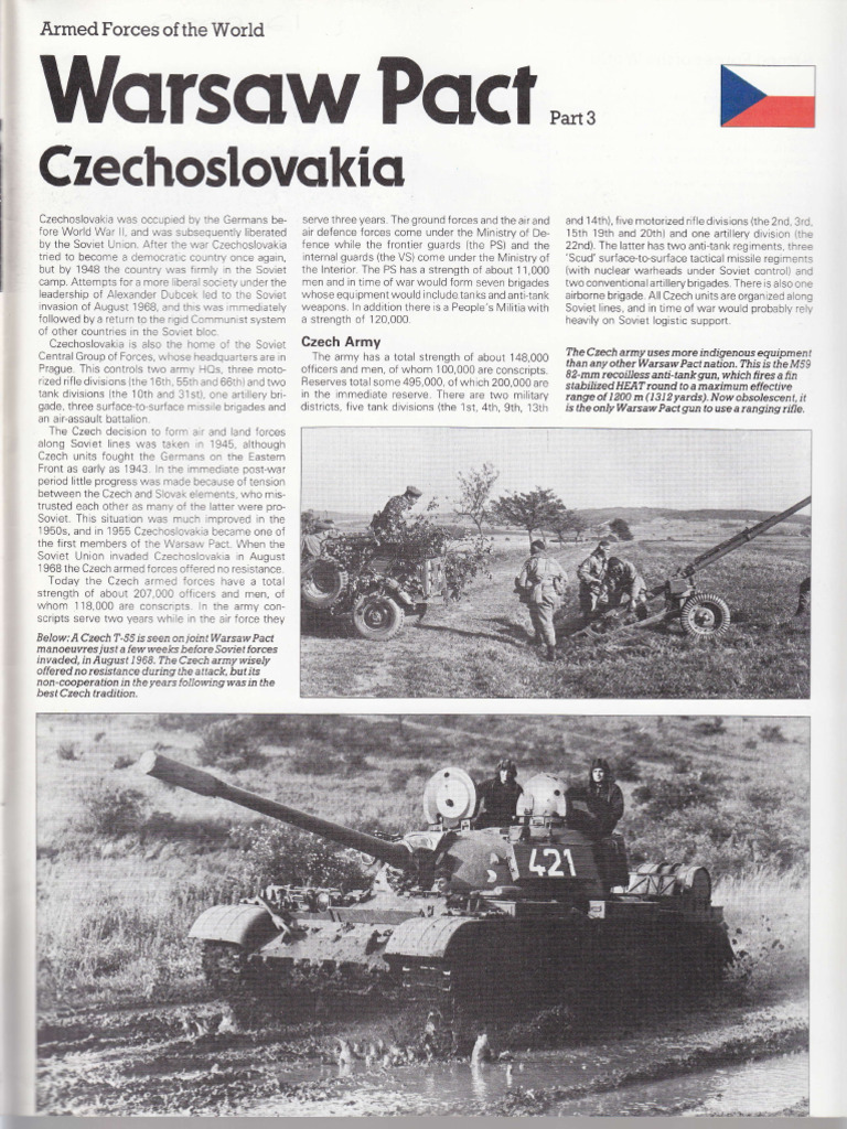 AFW - Warsaw Pact Part 3 - Czechoslovakia | Download Free PDF | Regiment | Czechoslovakia