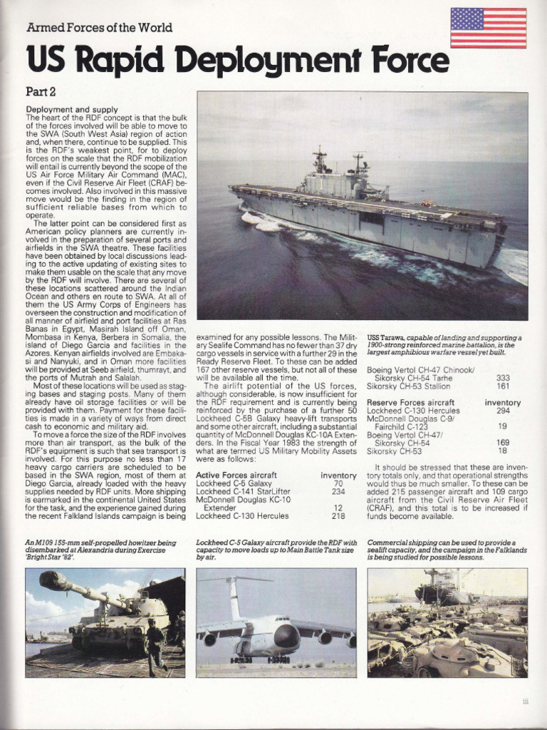 AFW - US Rapid Deployment Force Part 2 | PDF