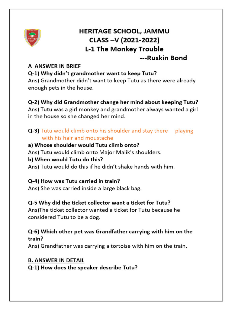 L-1 Answer in Brief.+detail | PDF