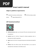 Smartwatch User Manual Guide | PDF | Smartwatch | Smartphone