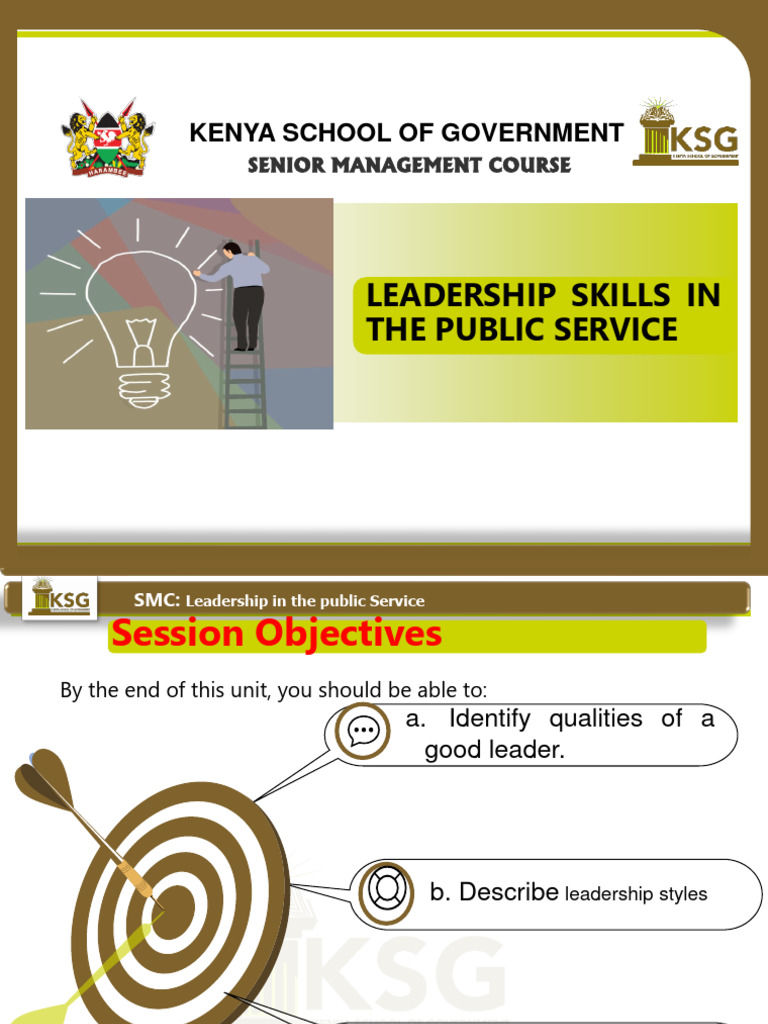 304 - Unit 1 Leadership in The Public Service | PDF | Leadership ...