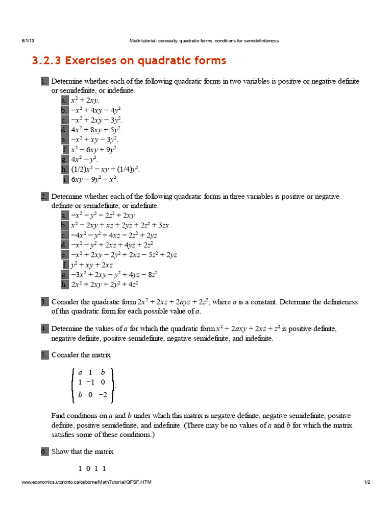 Practice Problem Set-1 | PDF | Matrix Theory | Mathematical Relations