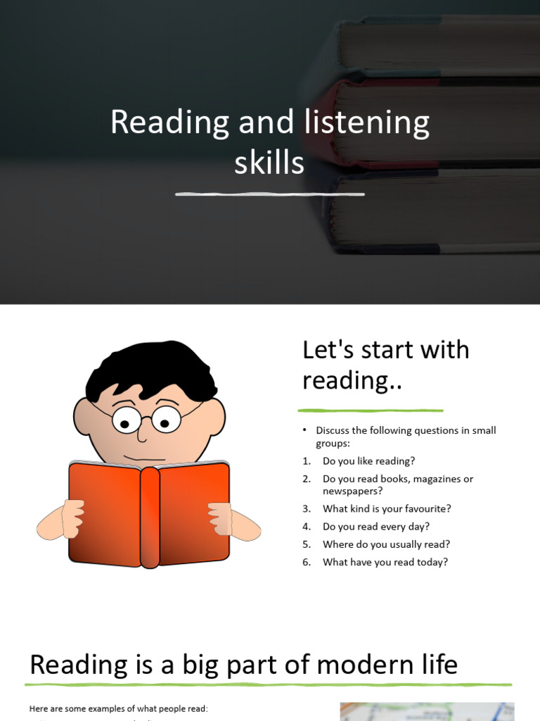 Unit 5 - Listening and Reading Skills | PDF | Speed Reading | Information