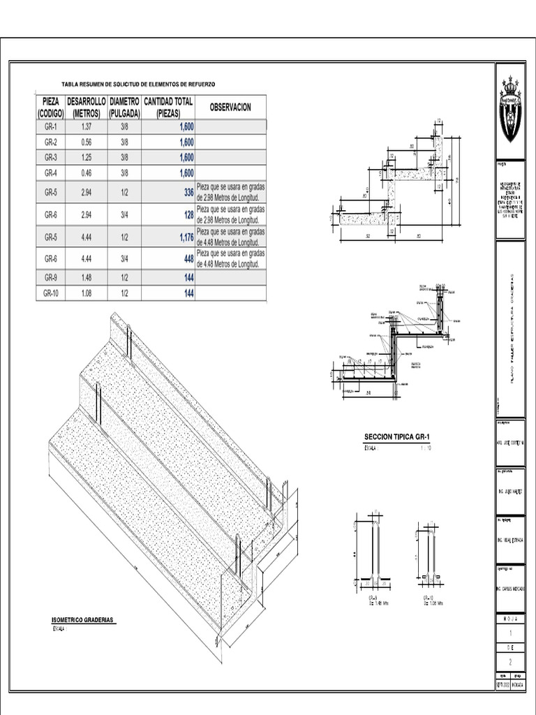 1 Plano Gradas Estadio | PDF