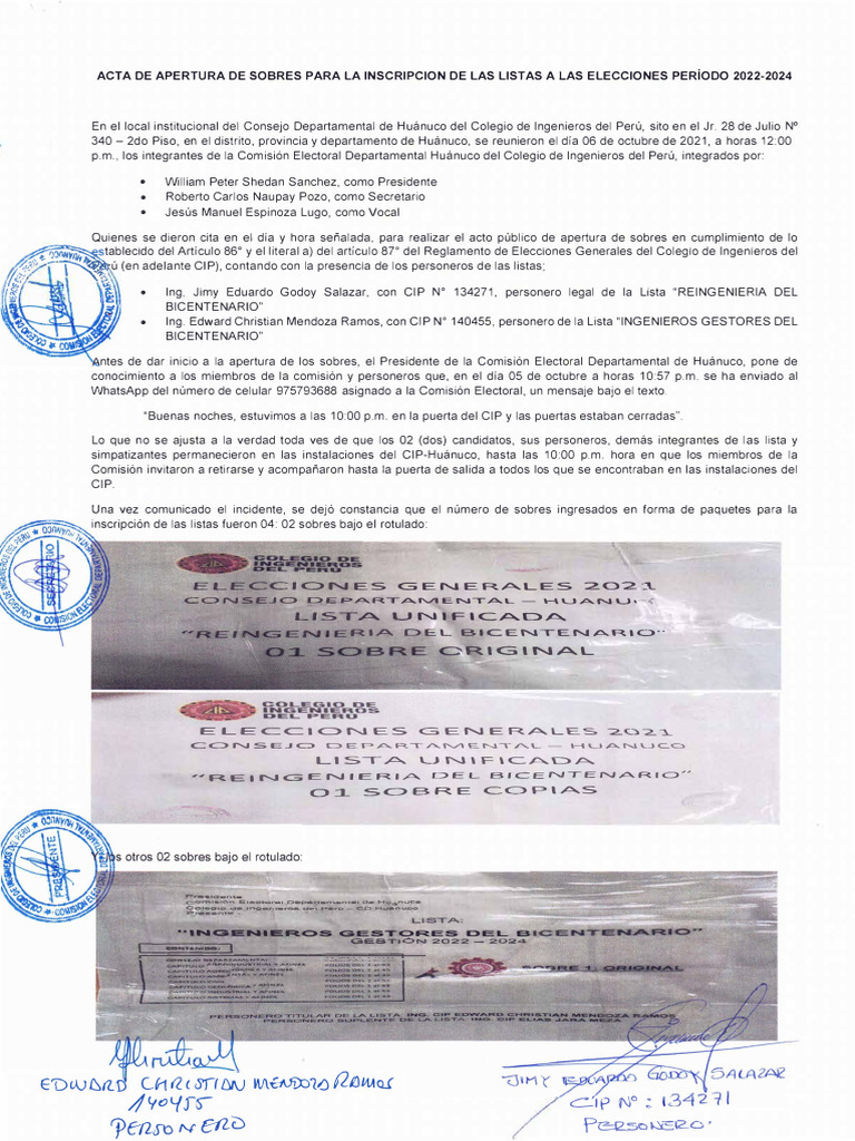 Modelo de Acta | PDF