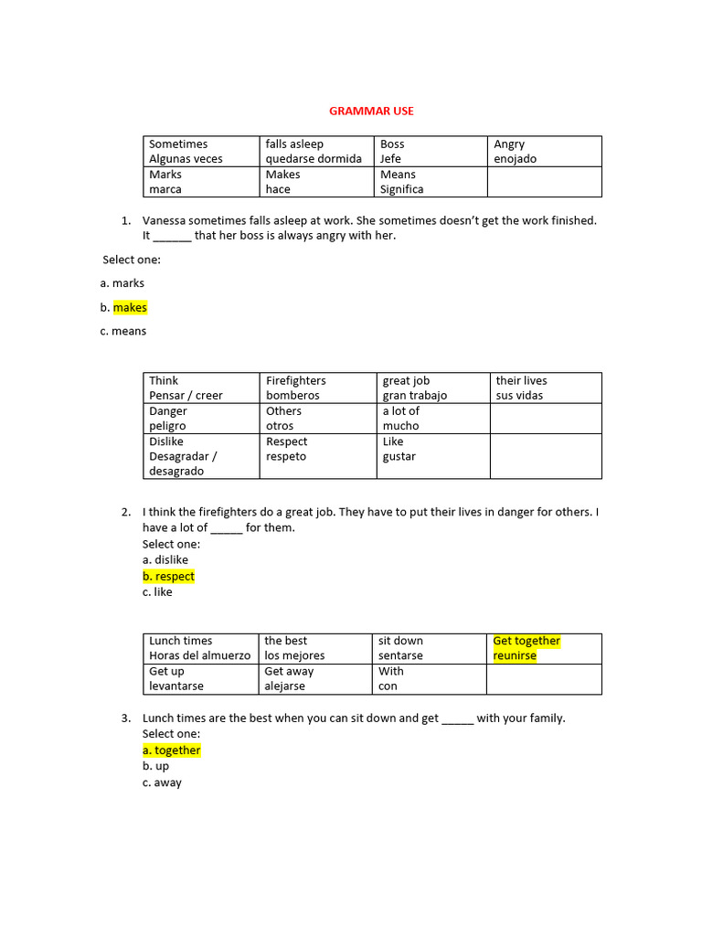 Gramatica Ingles | PDF